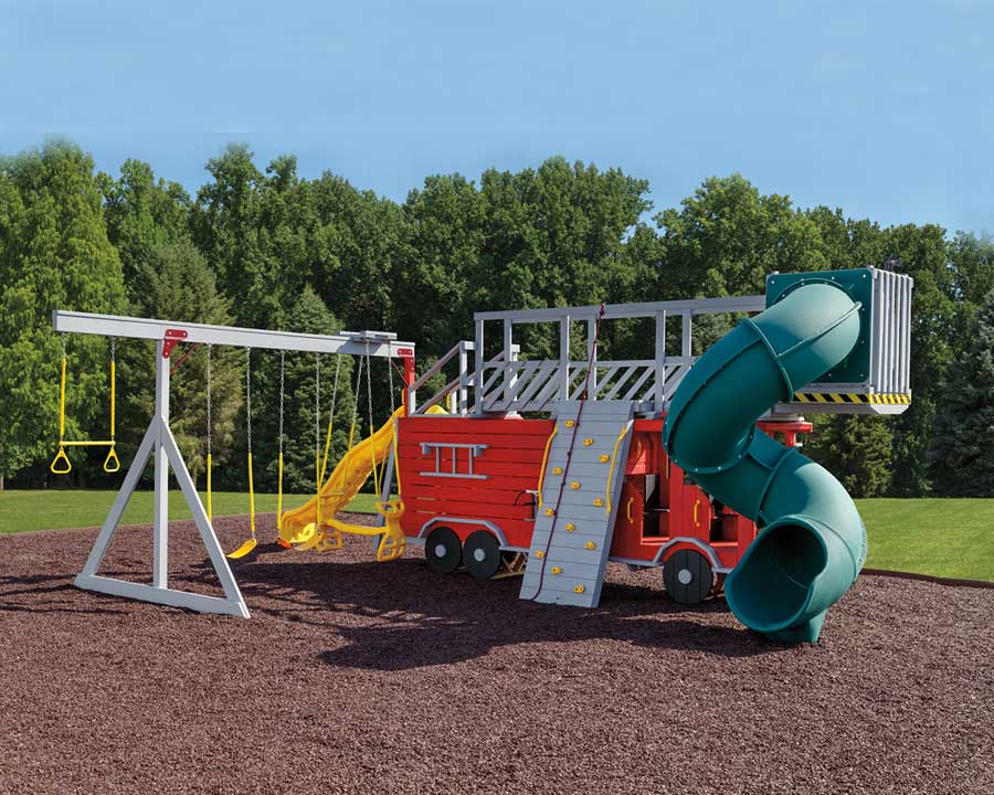 Amish Made Kid's Outdoor Playtime | Pinecraft.com • Playhouses, Swing ...